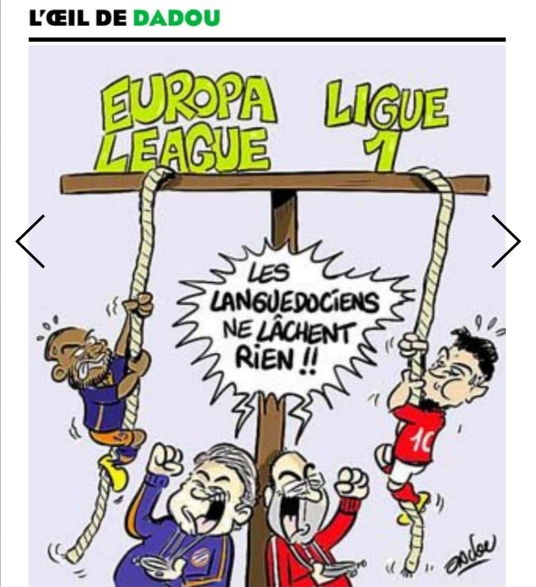 [Actualités] Le dessin du jour de Dadou | AllezPaillade.com