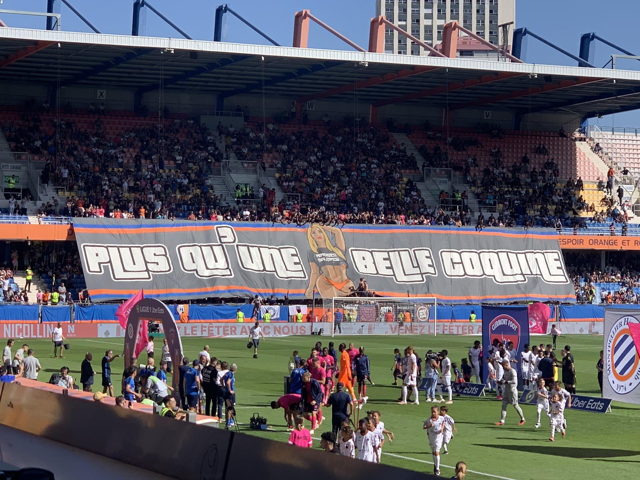 [MHSC-CF63] Le tifo de la rencontre | AllezPaillade.com